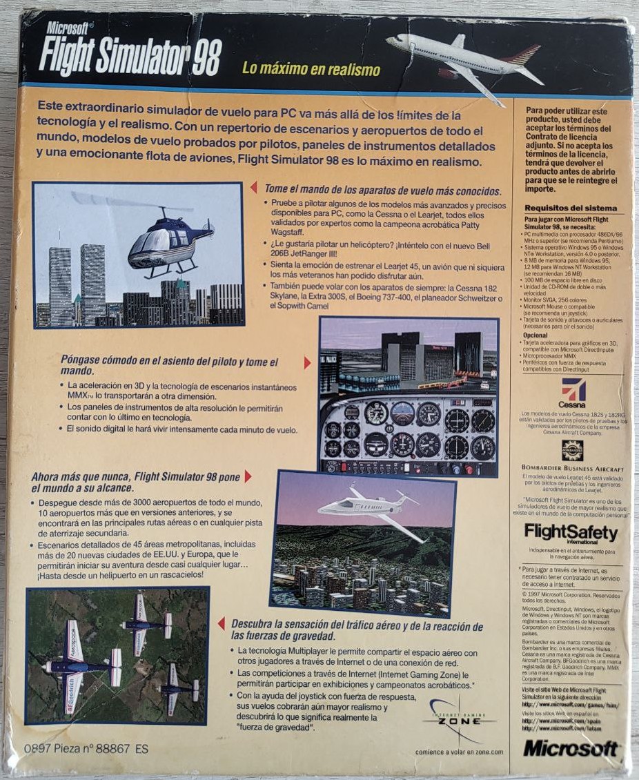 Flight Simulator 98 - Microsoft | Matiargs Website