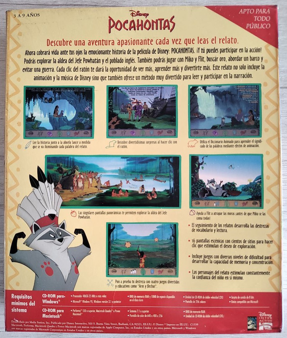 Libro Animado Interactivo - Pocahontas | Matiargs Website